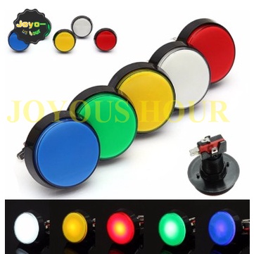 60mm diameter flat hypotenuse edge button, with lights and micro switches, use for arcade game ...