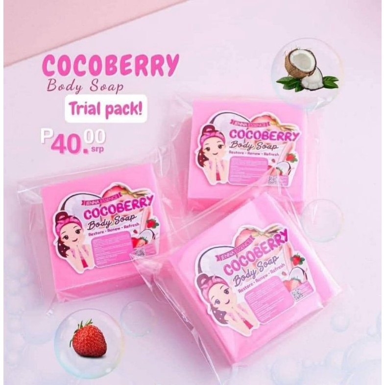 COCOBERRY WHITENING SOAP BY JENNA ESSENCE 100g | Shopee Philippines