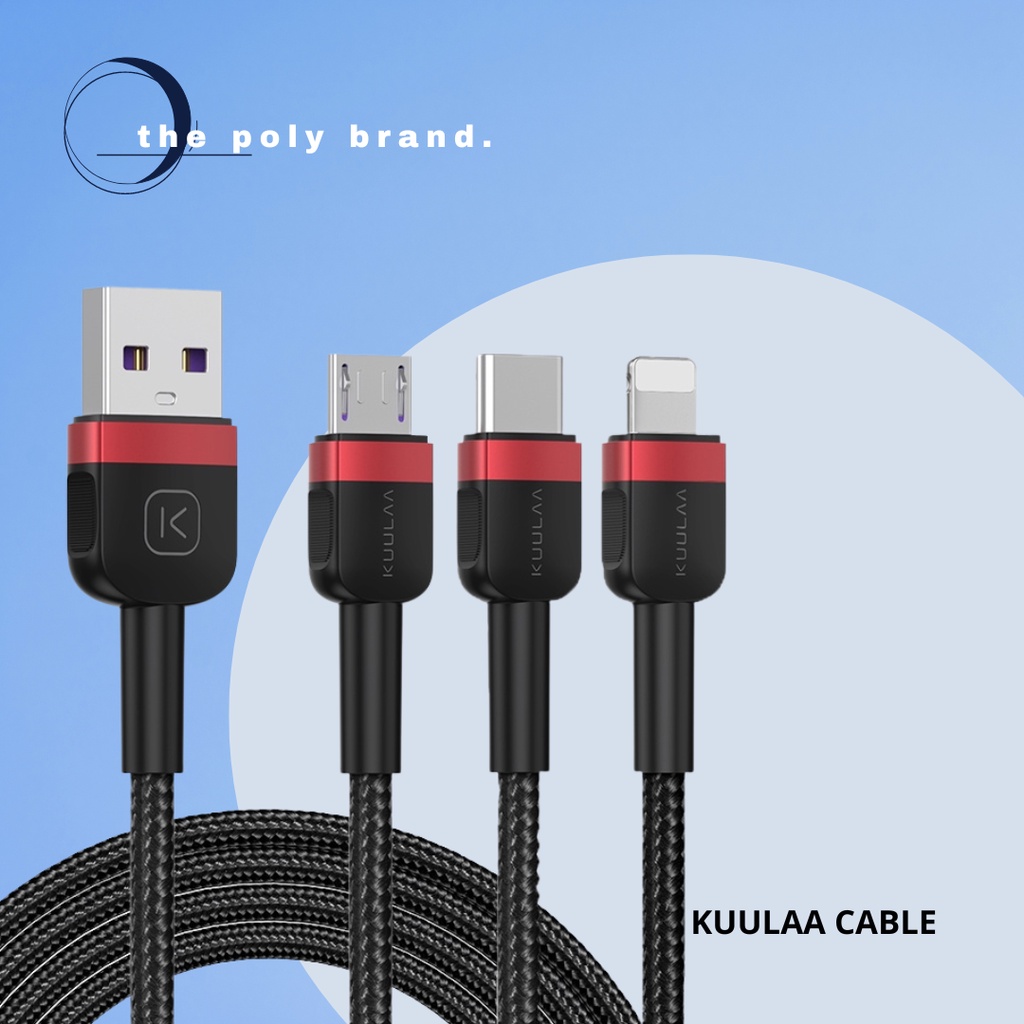 KUULAA Cable Charging Data Sync Cable Micro USB Type C 8pin | Shopee ...
