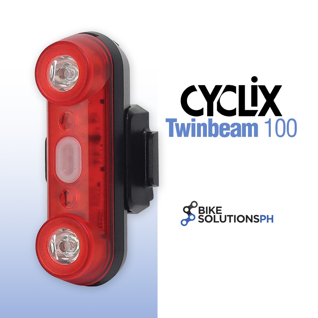 Cyclix Twinbeam 100lm USB Rechargeable LED Tail Lights 100 Lumens Rear ...