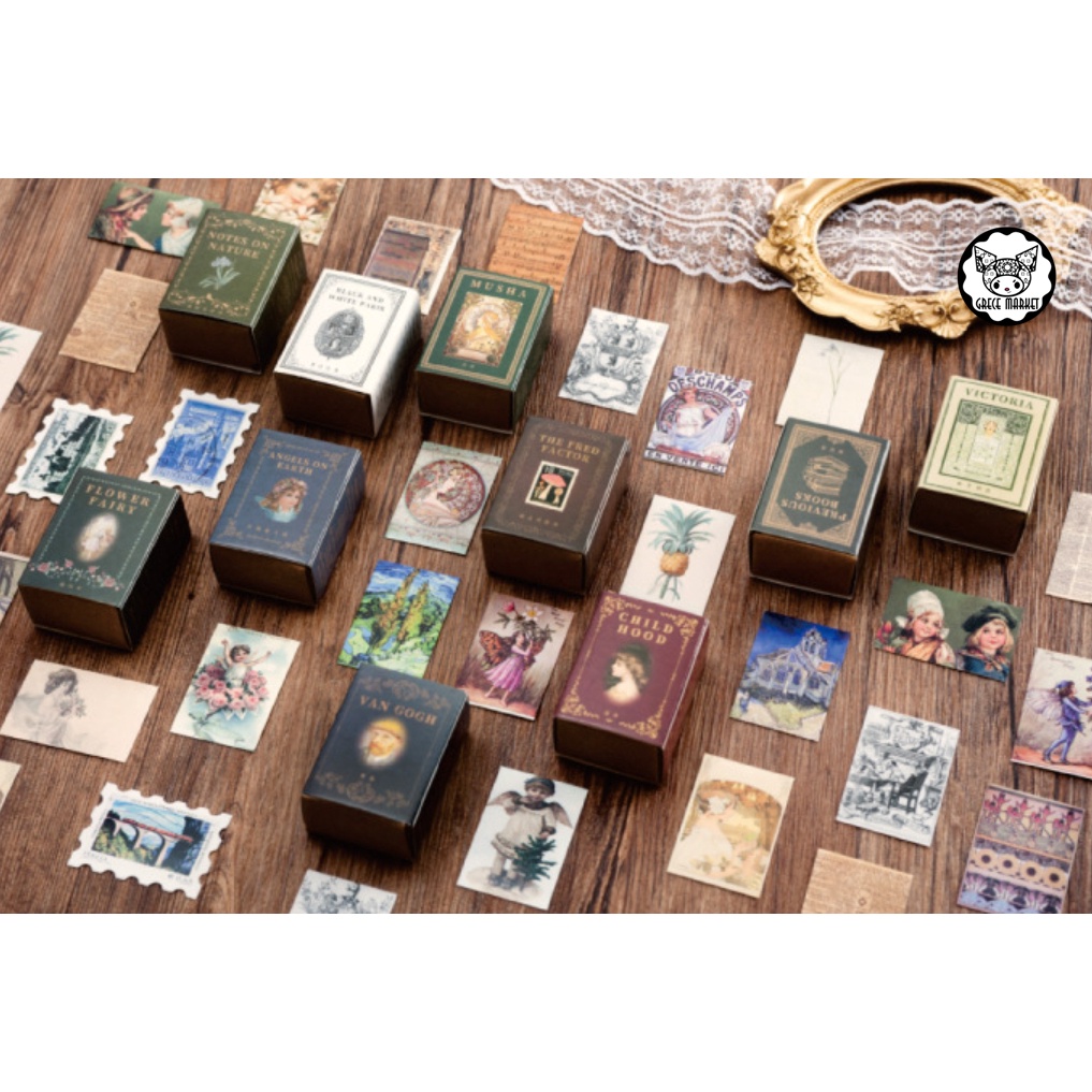 Vintage small collection of books elements DIY 100 pcs | Shopee Philippines