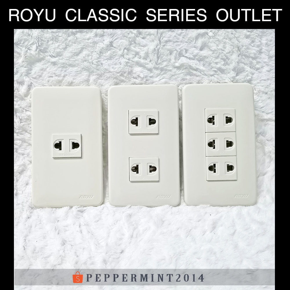 Royu Classic Series Outlet Set 1 2 3 gang WH111 WH113 WH115 Wiring ...