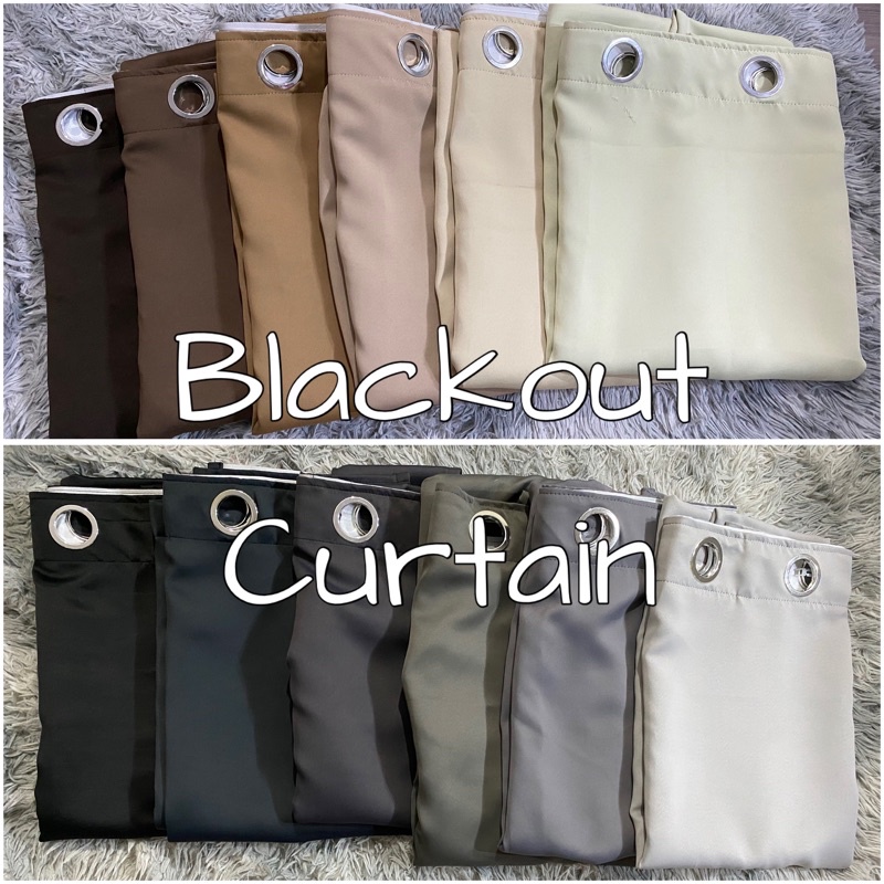 Premium Blackout Curtain per Piece 6FT 7FT 8FT | Shopee Philippines