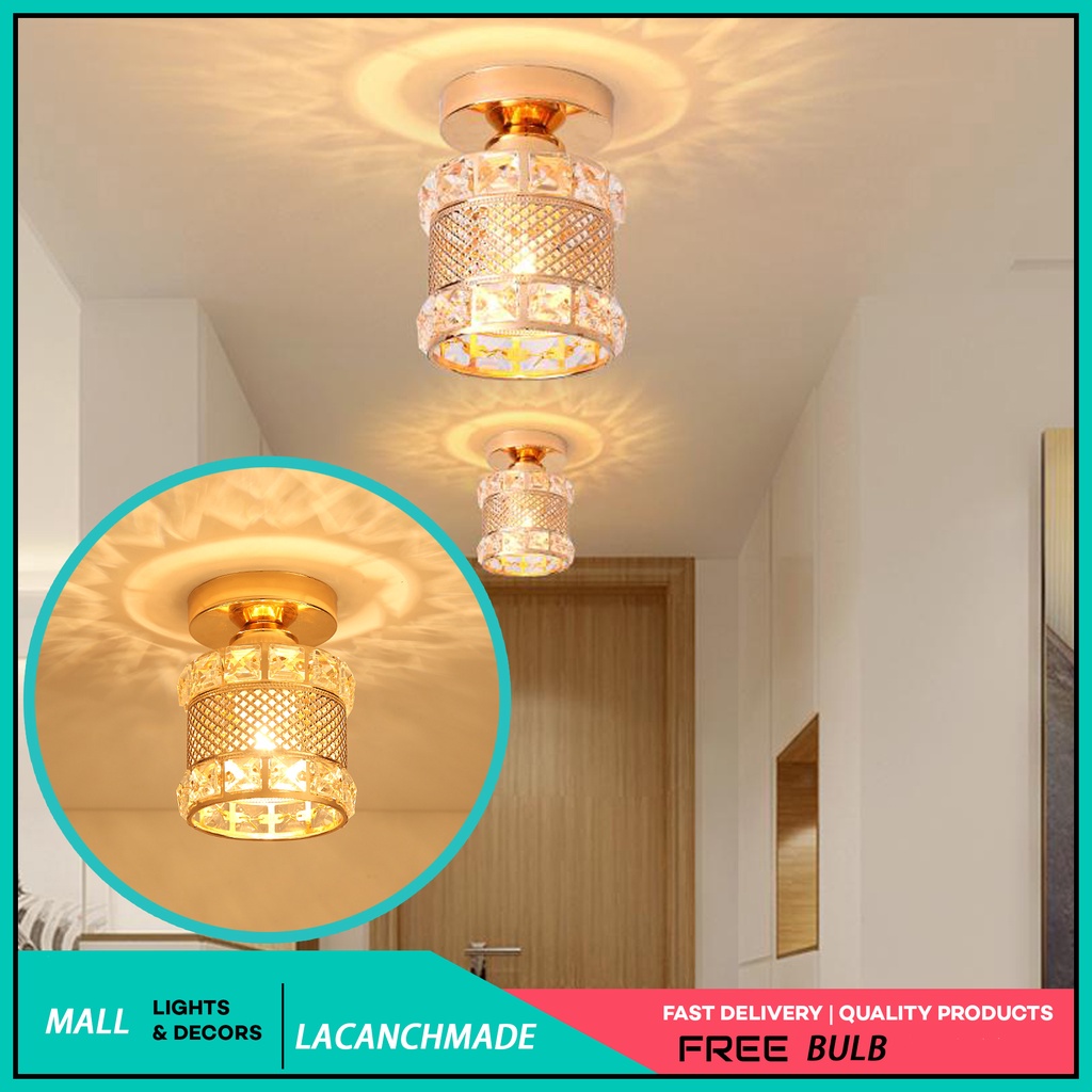 Crystal Gold Ceiling Light Living Room Chandelier for Dining Table ...