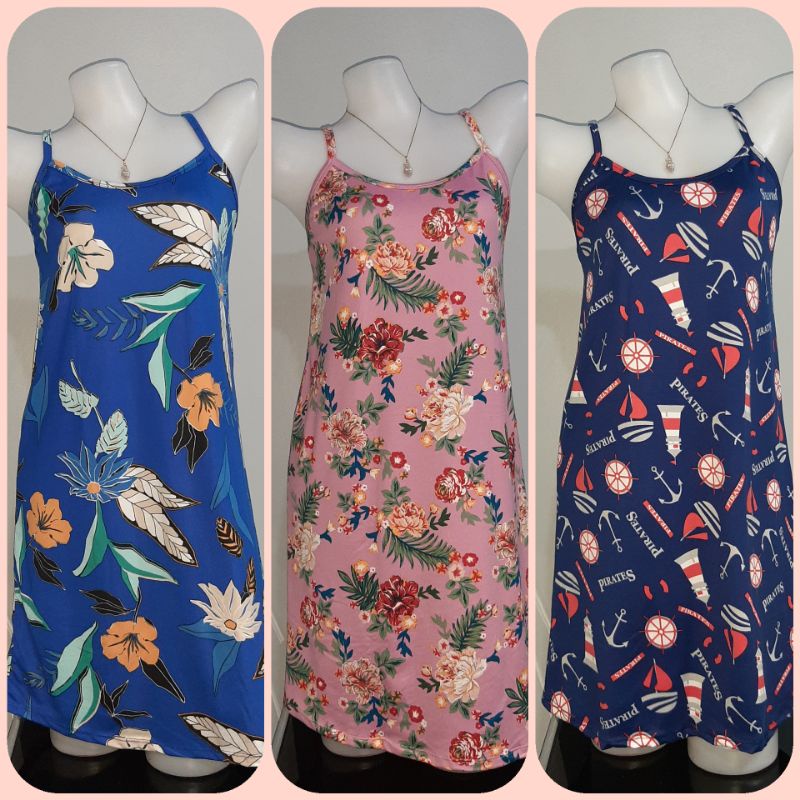 Pambahay Daster / Sexy Dress / Spaghetti Duster / Dress (Set B ...