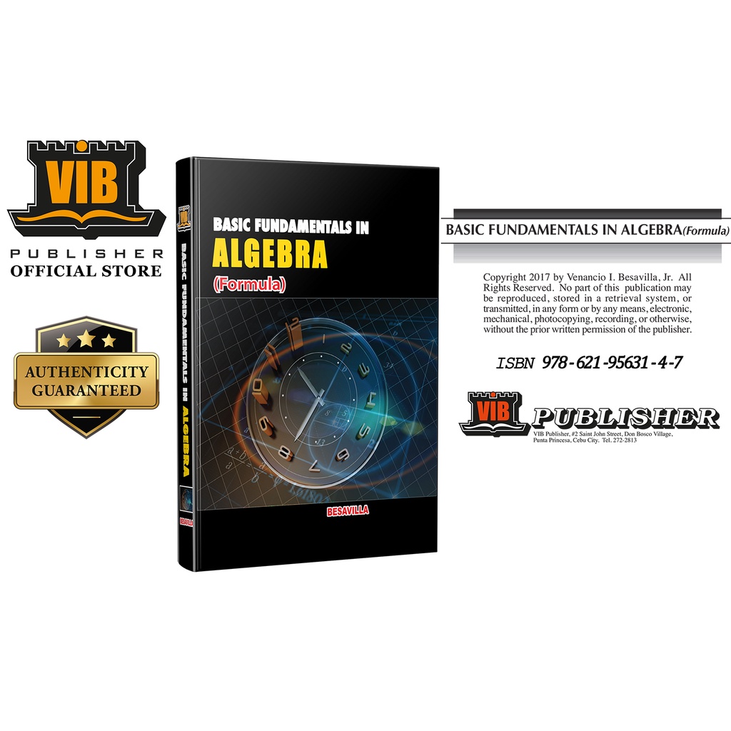 BESAVILLA Basic Fundamentals in Algebra Formulas | Shopee Philippines