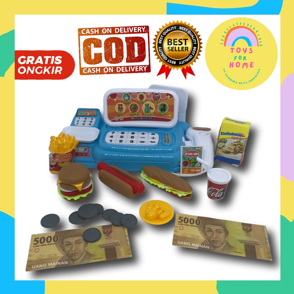 Toy Cash Register LK21 Cash Register Mini Pockets TOYSFORHOME | Shopee ...