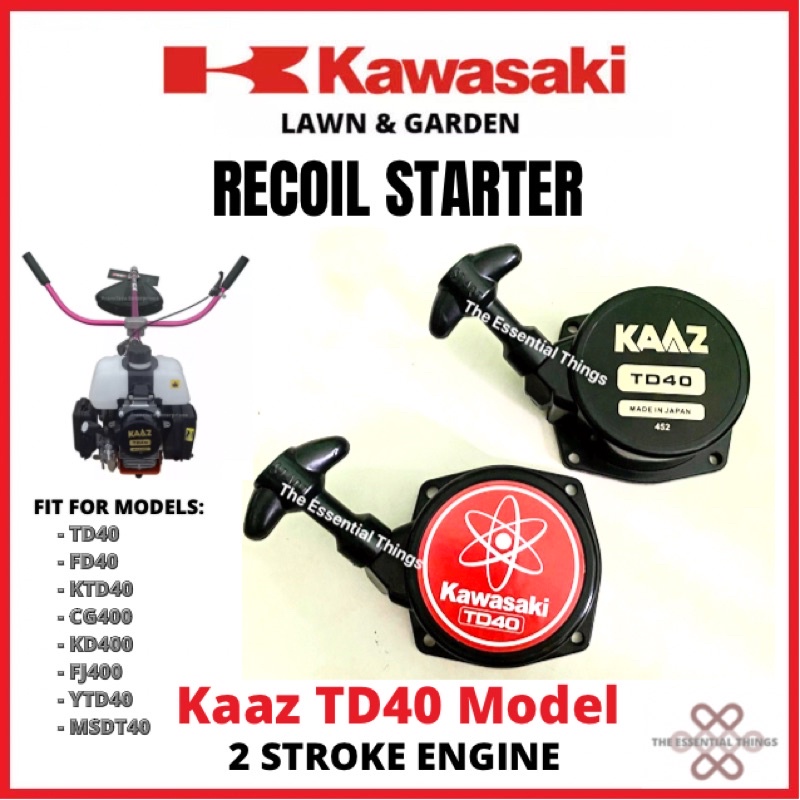 Recoil Starter 2 Stroke Grass Cutter TD40 FD40 Kaaz Kawasaki Motor ...