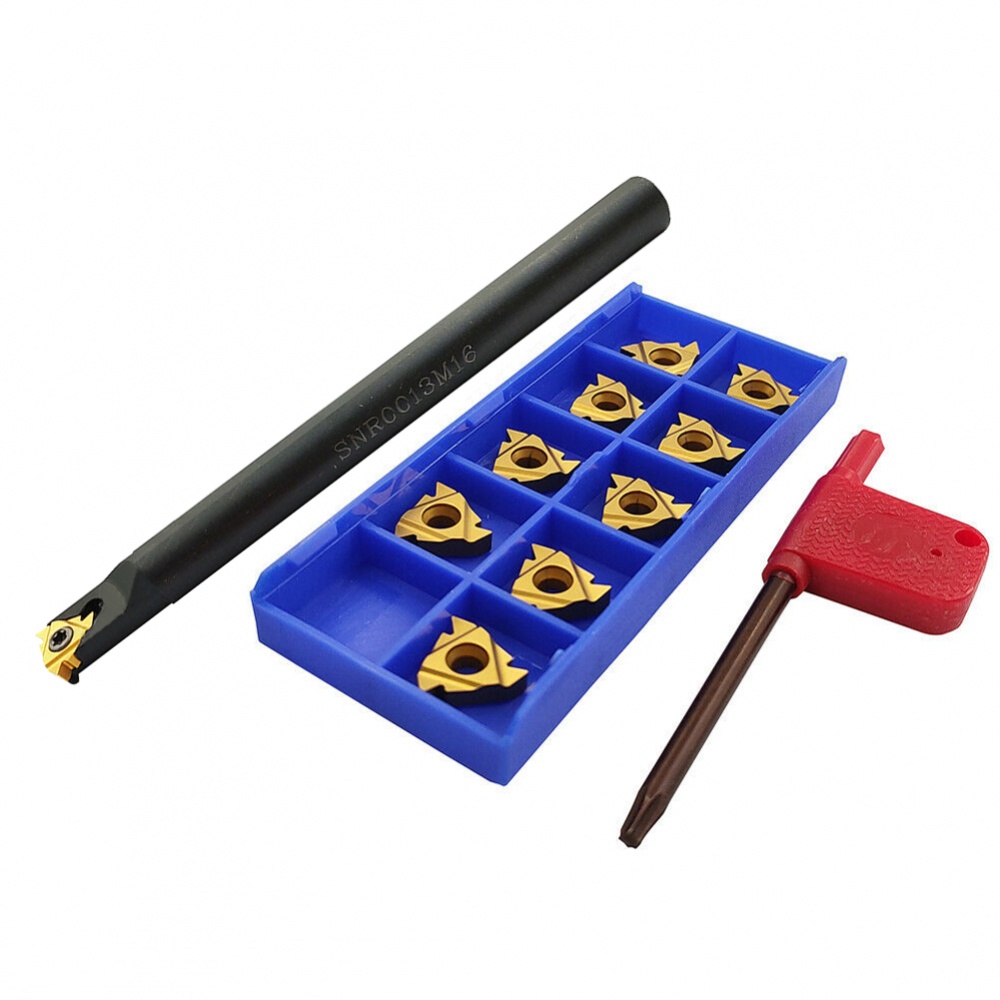 Turning Tool Holder 12pcs/set Carbide Insert Internal Threading ...