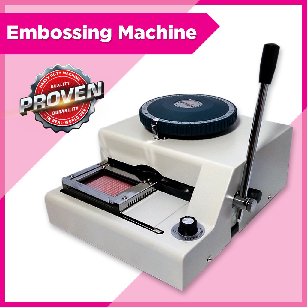 PVC Embossing Machine Heavy Duty for ID Cards (Can emboss Letters ...