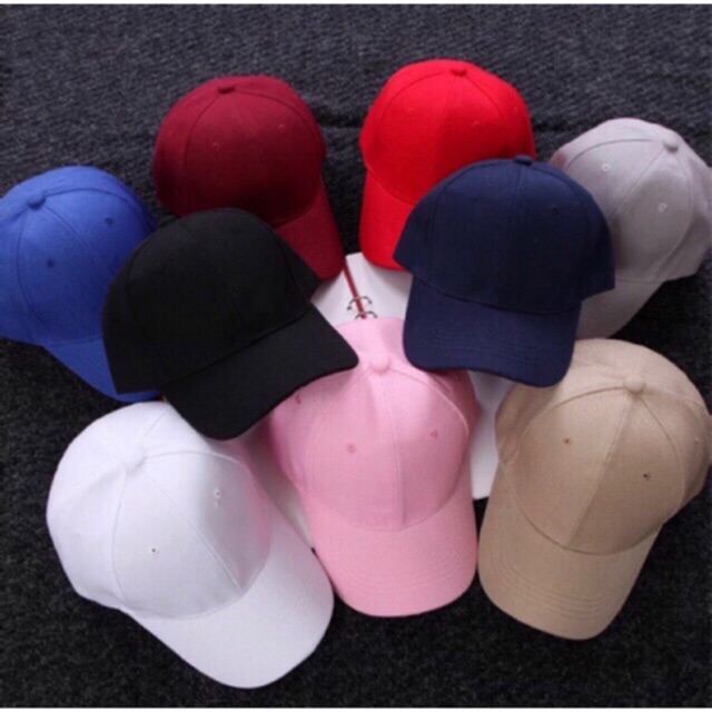 Baseball Cap Plain Cap 20 Colors unisex adult | Shopee Philippines
