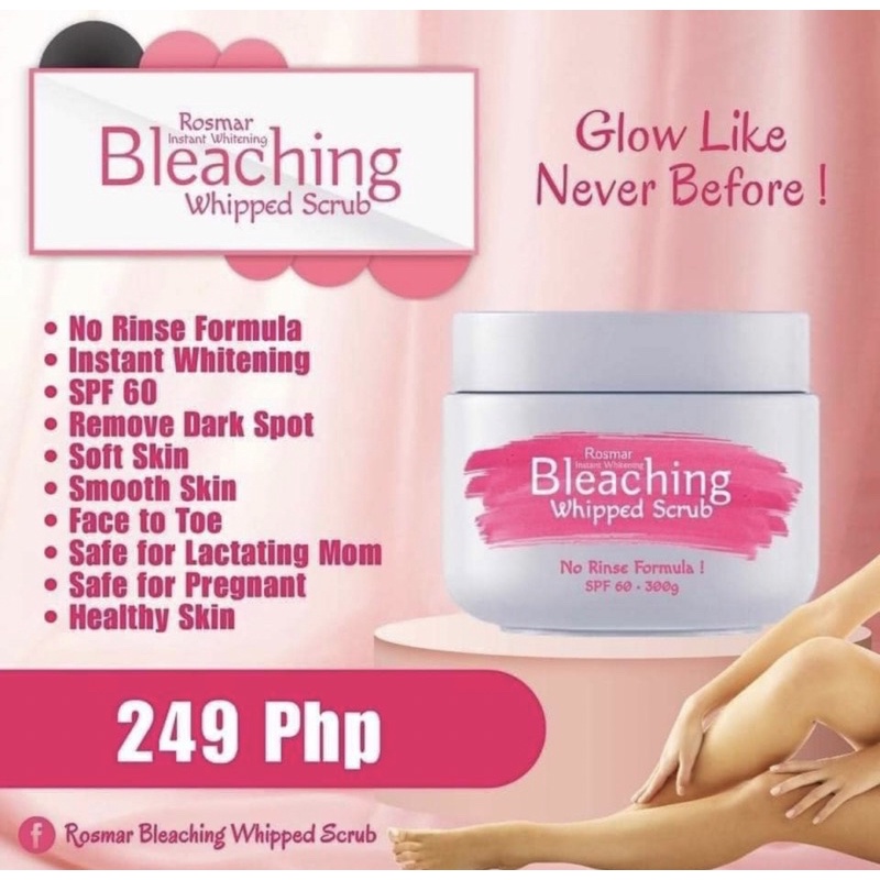 Original Rosmar Bleaching Whipped Scrub 300g (NO RINSE FORMULA ...
