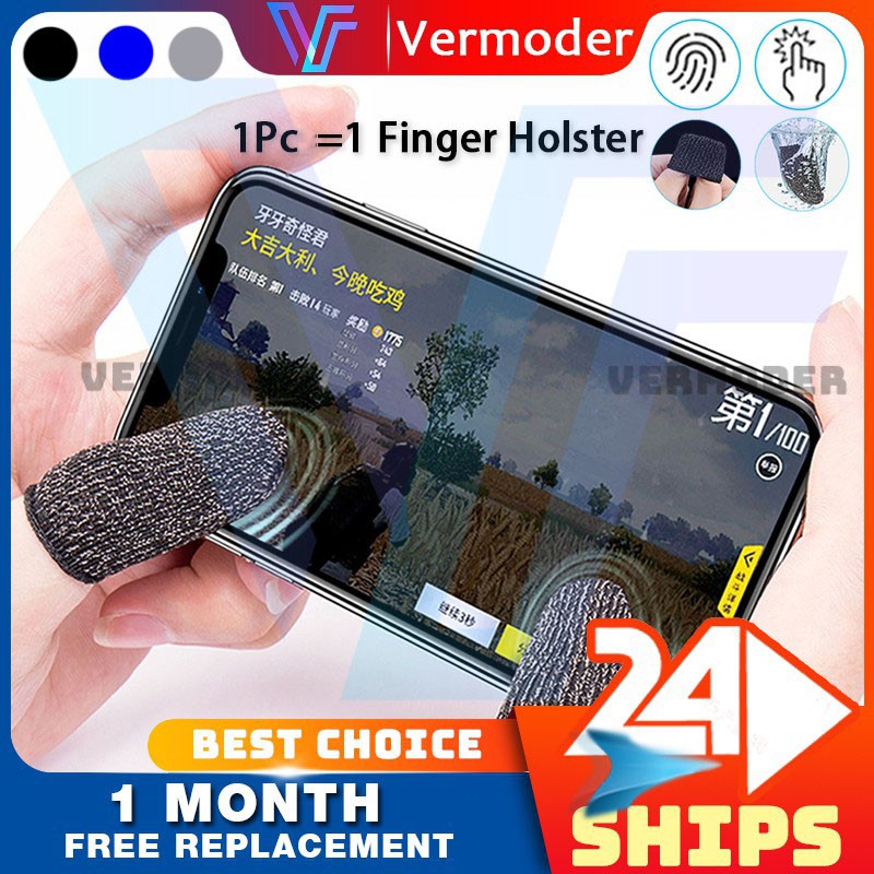 1Pc Mobile Finger Sleeve Touchscreen Game Breathable Controller ...