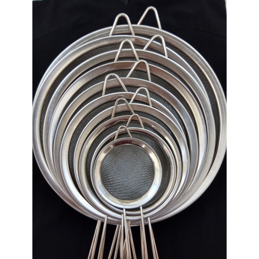 Stainless steel strainer to filter lemon, crab, porridge, flour ...