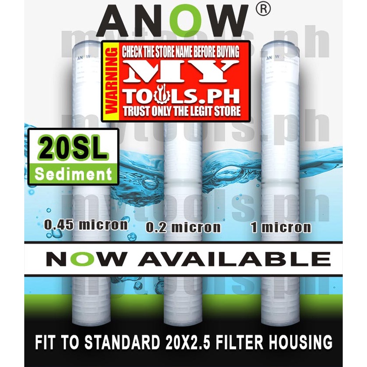 Anow micro-filtration Sediment Filter 20SL | Shopee Philippines
