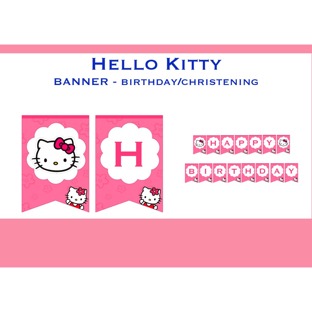 Hello Kitty Name Banner