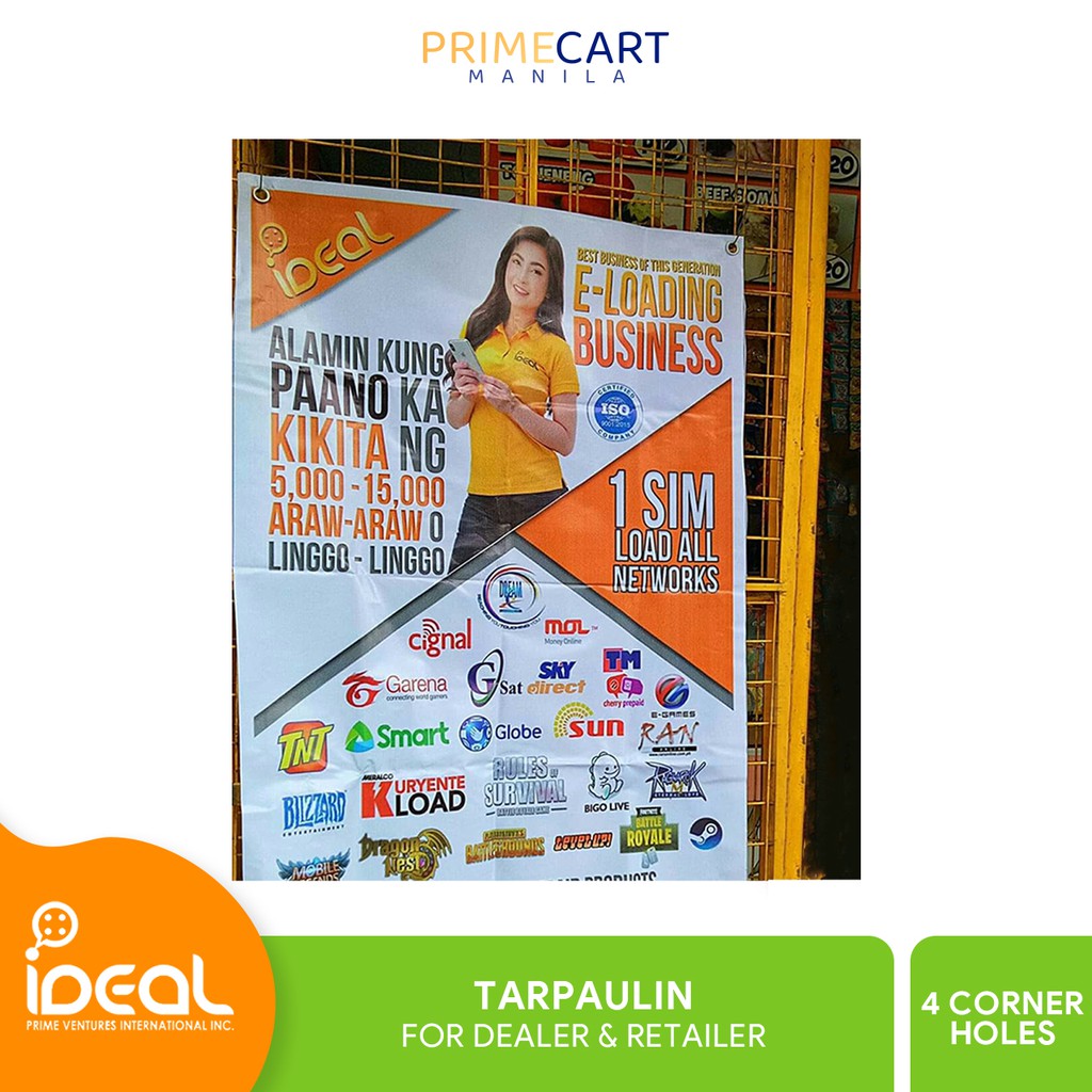 Ideal ELoad Tarpaulin 2x3 Ft Shopee Philippines