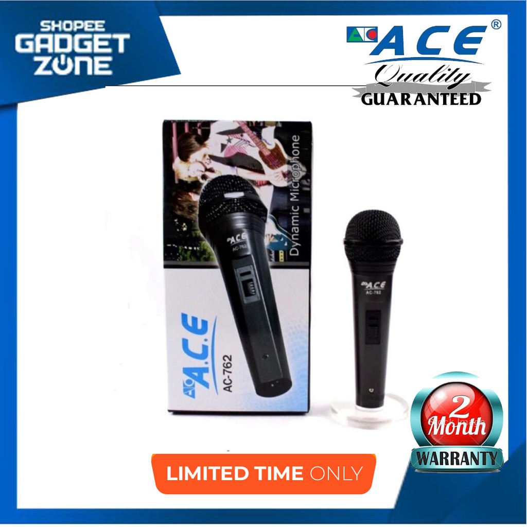 ACE AC - 762 Professional dynamic wired microphone | Shopee Philippines