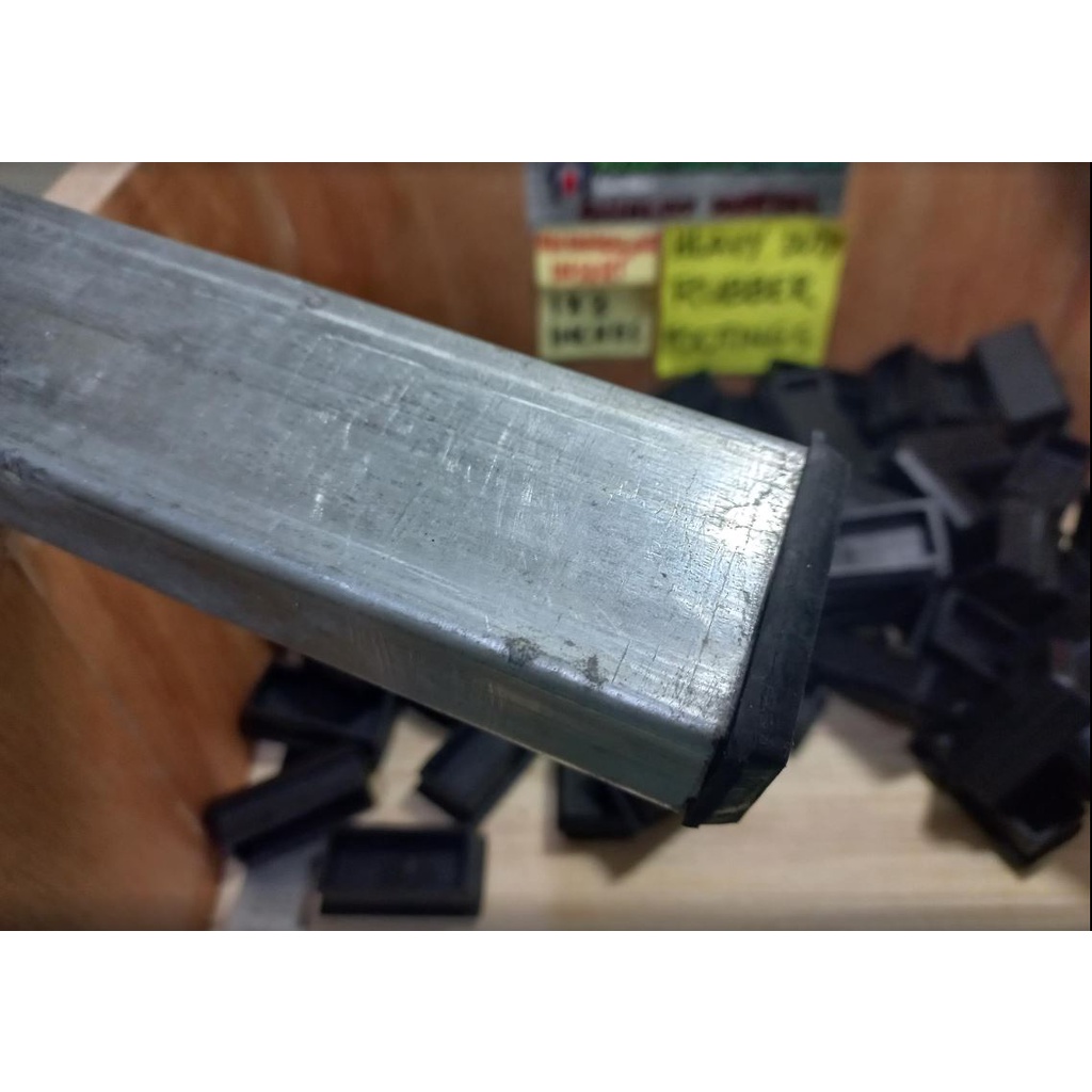 Rectangular Insert 1x2 inch RUBBER Footings_HEAVY DUTY Protection ...