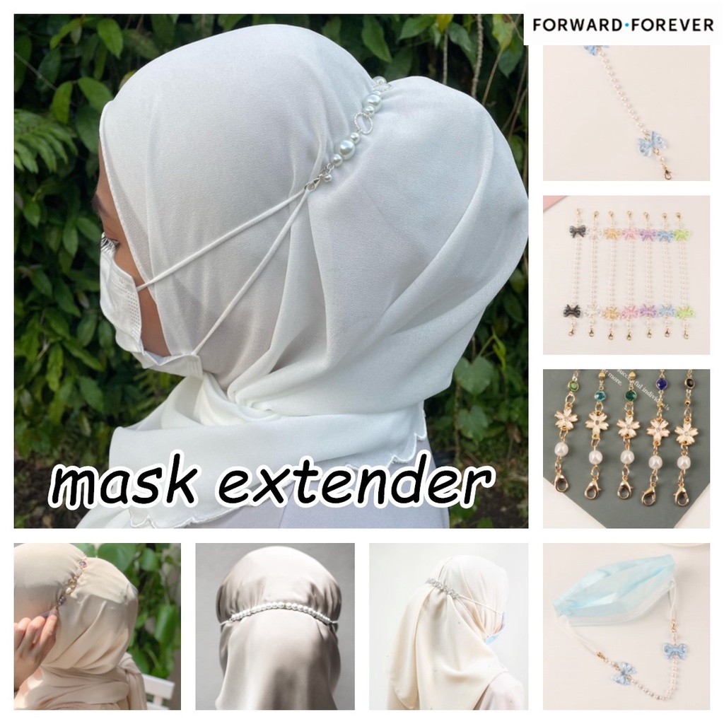 Thermal Mask Extender Necklace Mask Connector for Hijab M60107 | Shopee ...