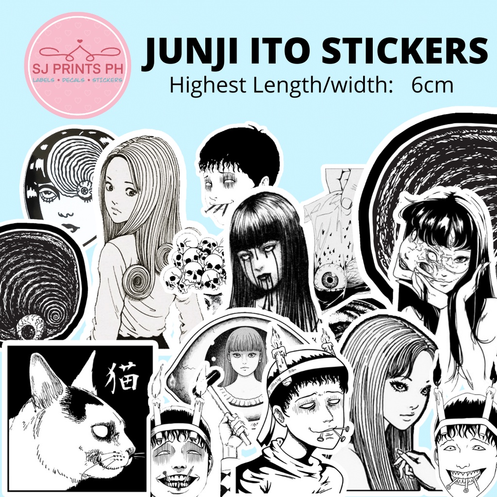 [SET]] Junji ito Manga stickers | matte laminated vinyl sticker | Tomie ...