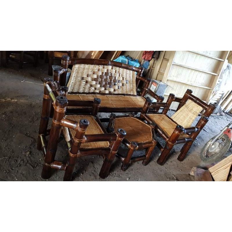 Bamboo Special Sala Set with Abacca Accent | Shopee Philippines