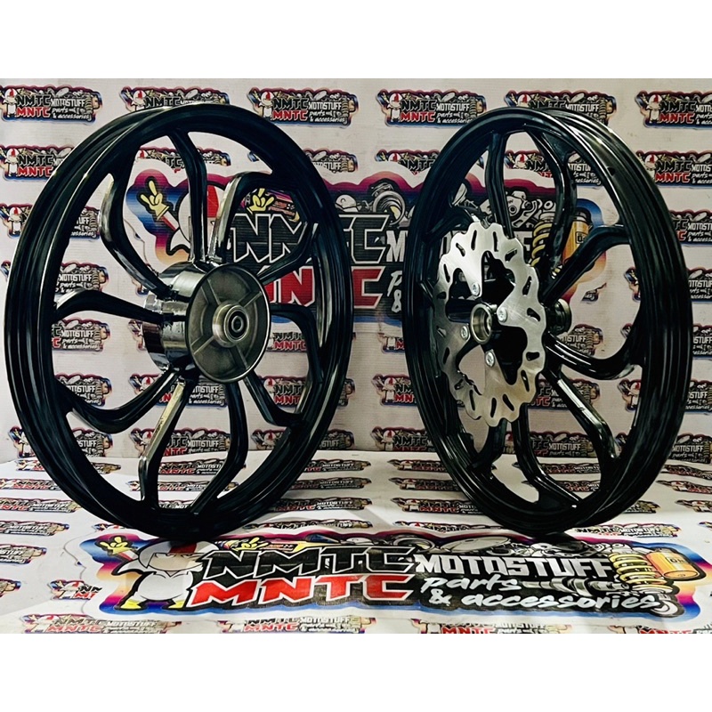 OKIMURA MAGS SET FURY125 W/BEARING F 1.40x17/ R 1.60x17 GOLD/BLACK ...