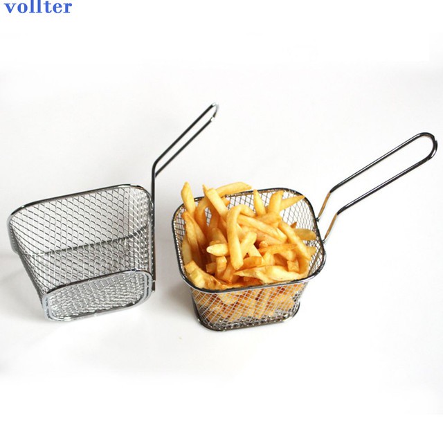 VOLL Mini French Fries Fry Baskets Fryer Basket Strainer Serving Food ...
