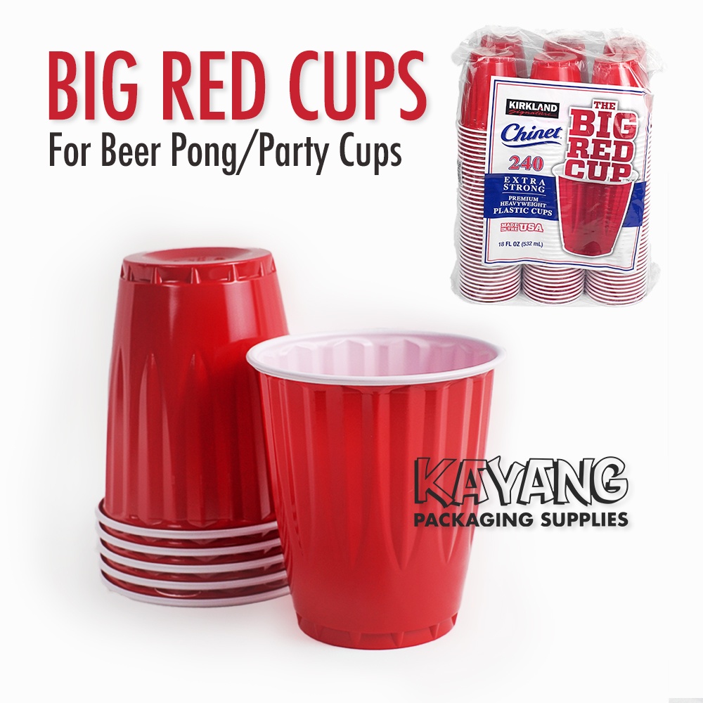 Big Red Cup Kirkland for Beerpong, Party Cup | Shopee Philippines