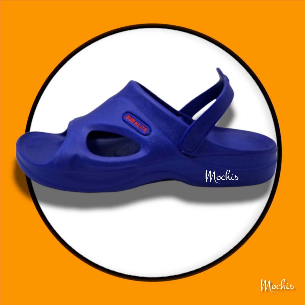 Duralite Men's Lightweight waterproof rubber Sandals with String (Blue ...