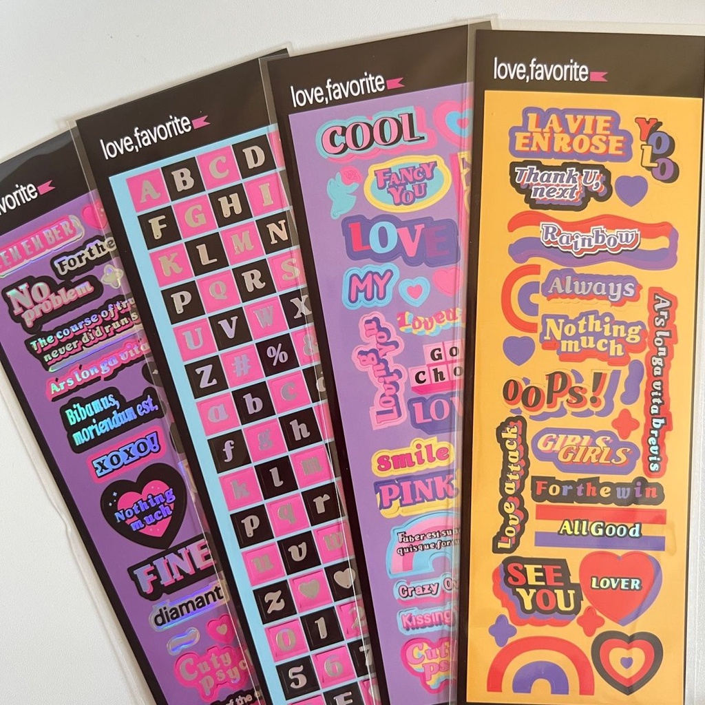 GaLiCiCi Stickers Hot Silver Text Stickers / Retro English Decorative ...