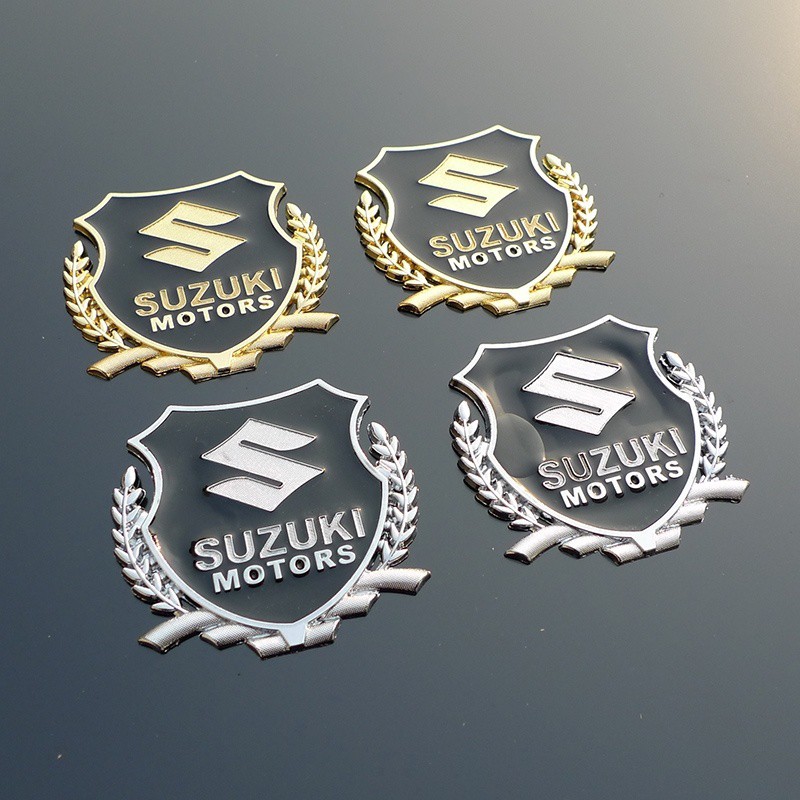 2pcs Suzuki Logo 3D Metal Car Side Door Badge Stickers Side Window ...