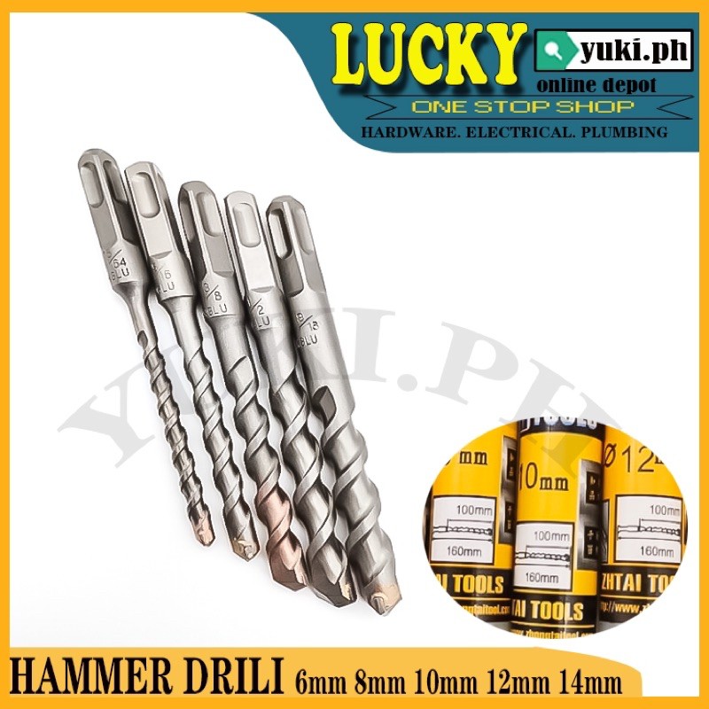 Square shank four-hole electric hammer drill bit, impact drill bit ...