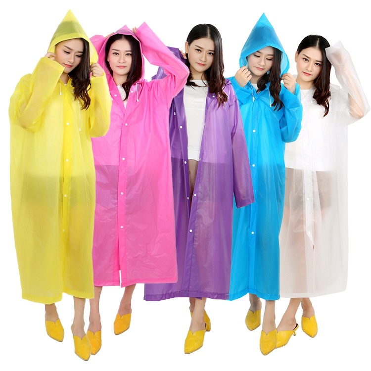 Raincoat Waterproof Raincoat Unisex EVA Scrub Thickened Adult Raincoat ...