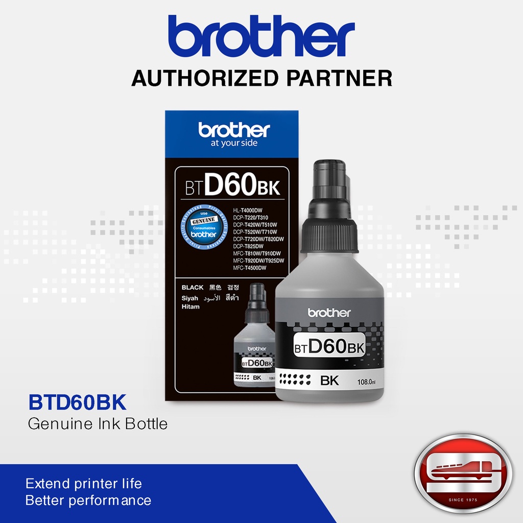 Brother Ink BTD60 BLACK 100% Original | Shopee Philippines