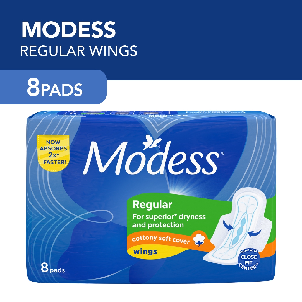 Modess Regular with Wings Napkins 8s | Shopee Philippines