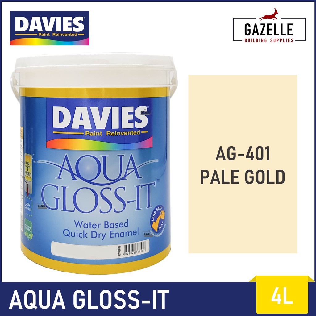 Davies Aqua Gloss It Pale Gold AG-401 4L Liter | Shopee Philippines