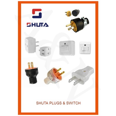 SHUTA HEAVY DUTY PLUG / TRANSPARENT / SWING TYPE /PLAIN / WITH GROUND ...
