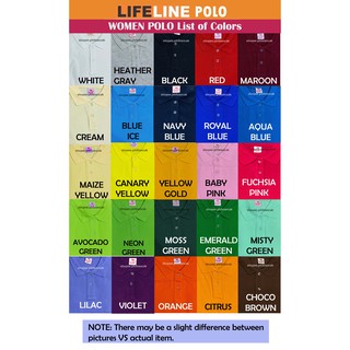 LIFELINE WOMEN POLO SHIRT L XL | Shopee Philippines