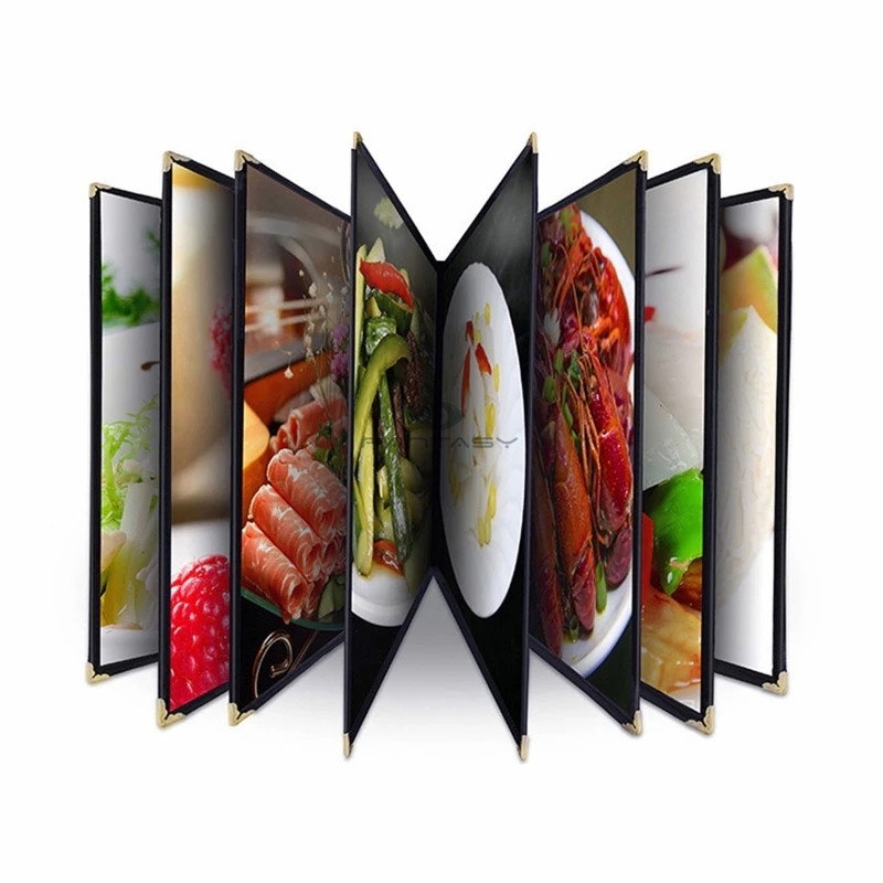 8 Pages 16 Faces A4 Transparent Menu Covers Restaurant Menu Folder Menu ...
