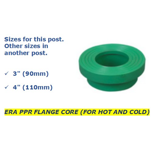 ERA PPR FLANGE CORE (FOR HOT AND COLD) - 3" (90mm) to 4" (110mm ...