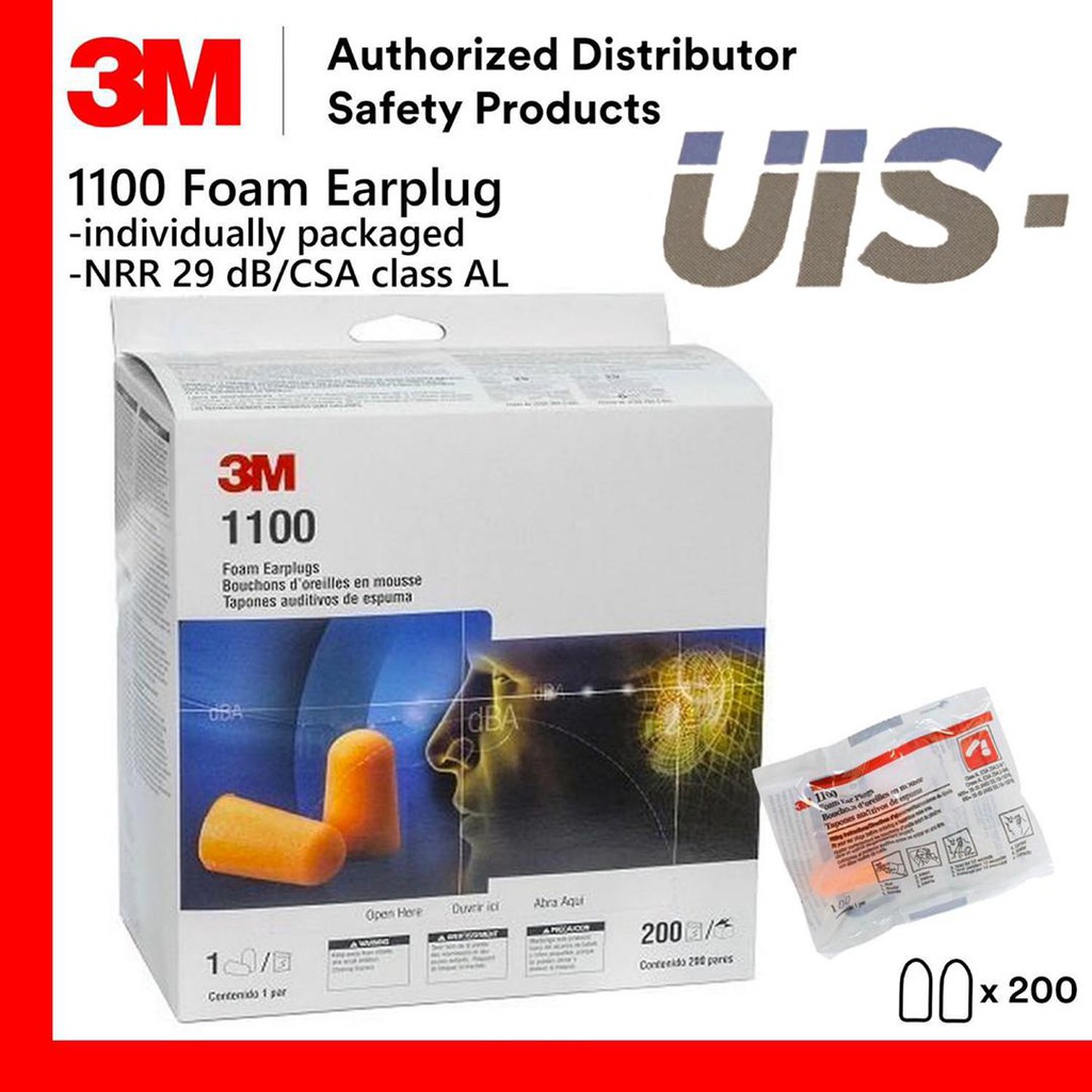 3M Ear Plug / 3M 1100 Disposable Ear Plug / 3M 1100 Ear Plug (200 PAIR ... 3M Ear Plug / 3M 1100 Disposable Ear Plug / 3M 1100 Ear Plug (200 PAIR ...