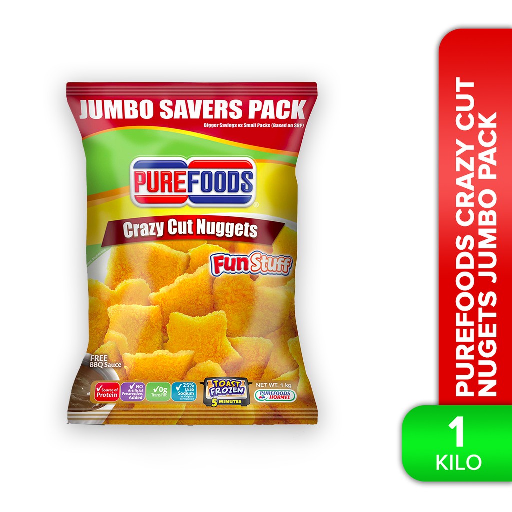 Purefoods Crazy Cut Nuggets 1kg | Shopee Philippines