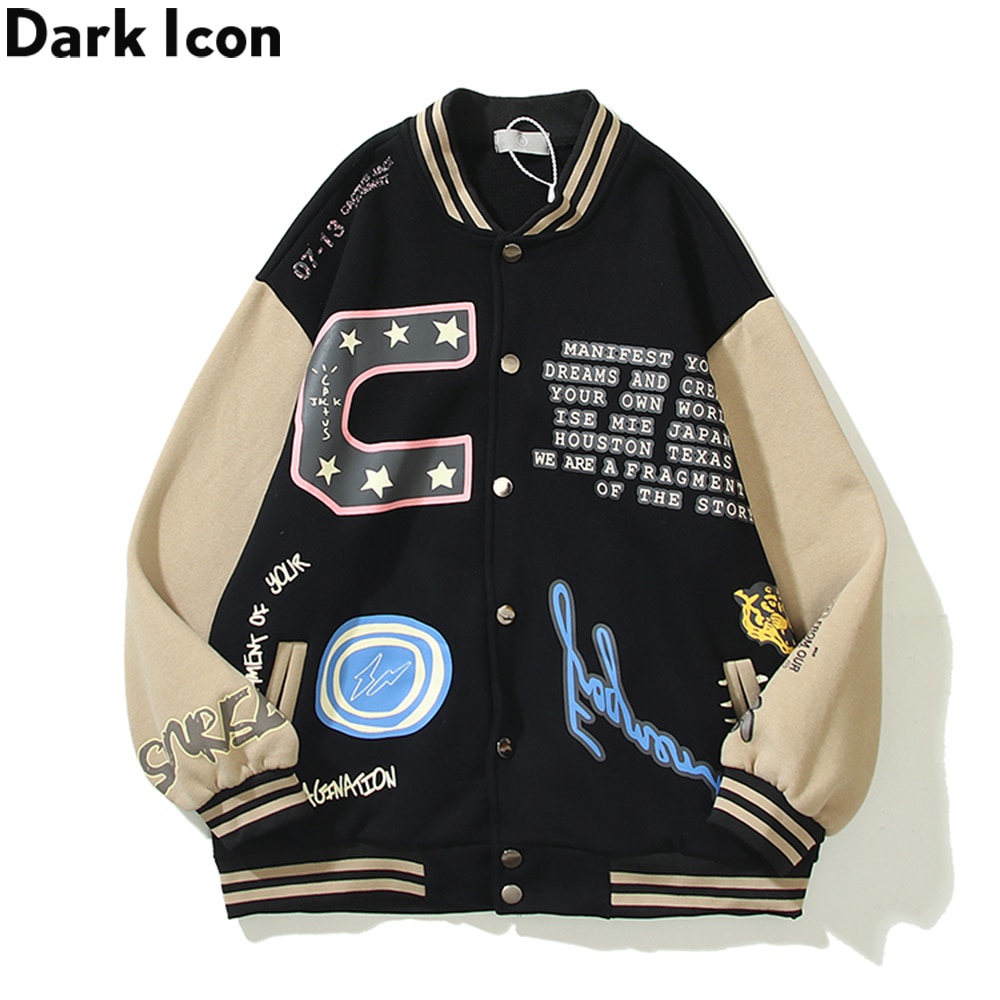 Travis Scott Cactus Jack Printed Streetwear Men Women Baseball Jacket ...
