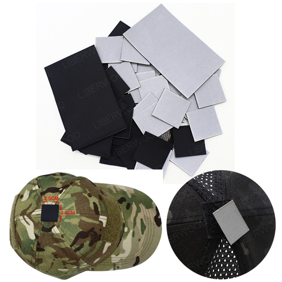 Tactical Infrared IR Reflective Squares Adhesive decals Safety Patch ...