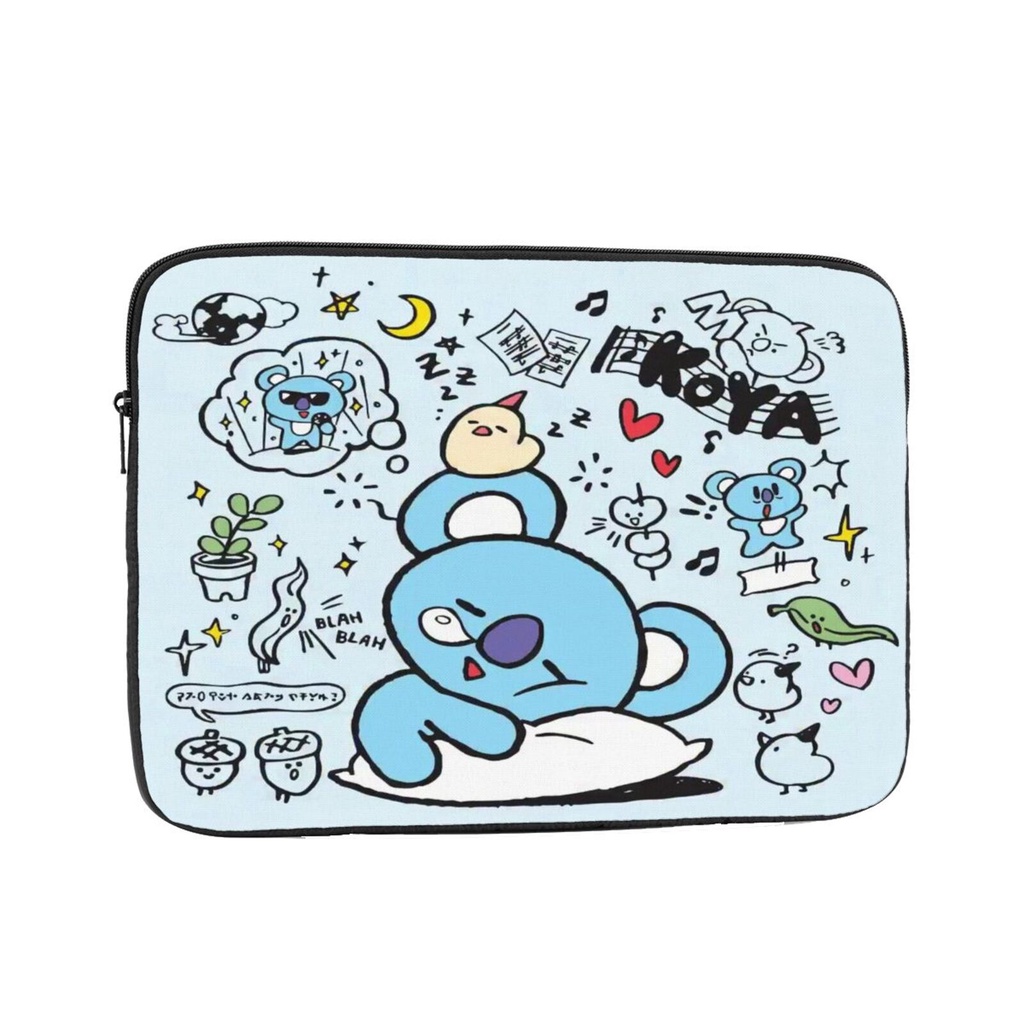 BTS BT21 KOYA 10-17 INCH Shockproof Portable Laptop Case Tablat Sleeve ...