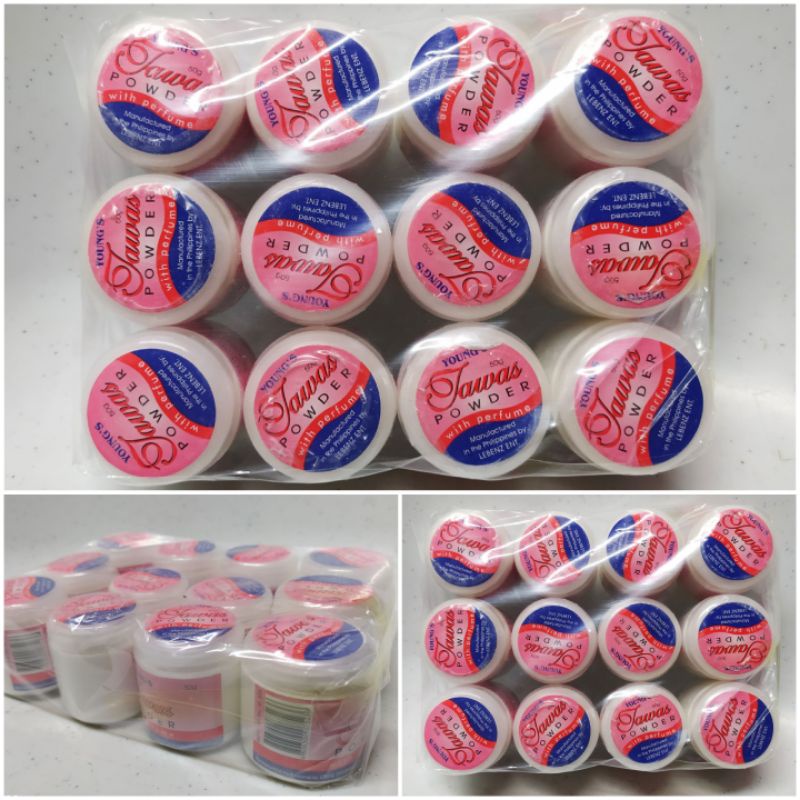 YOUNGS TAWAS POWDER WITH PERFUME | 50 GRAMS | 12 PCS. | Shopee Philippines