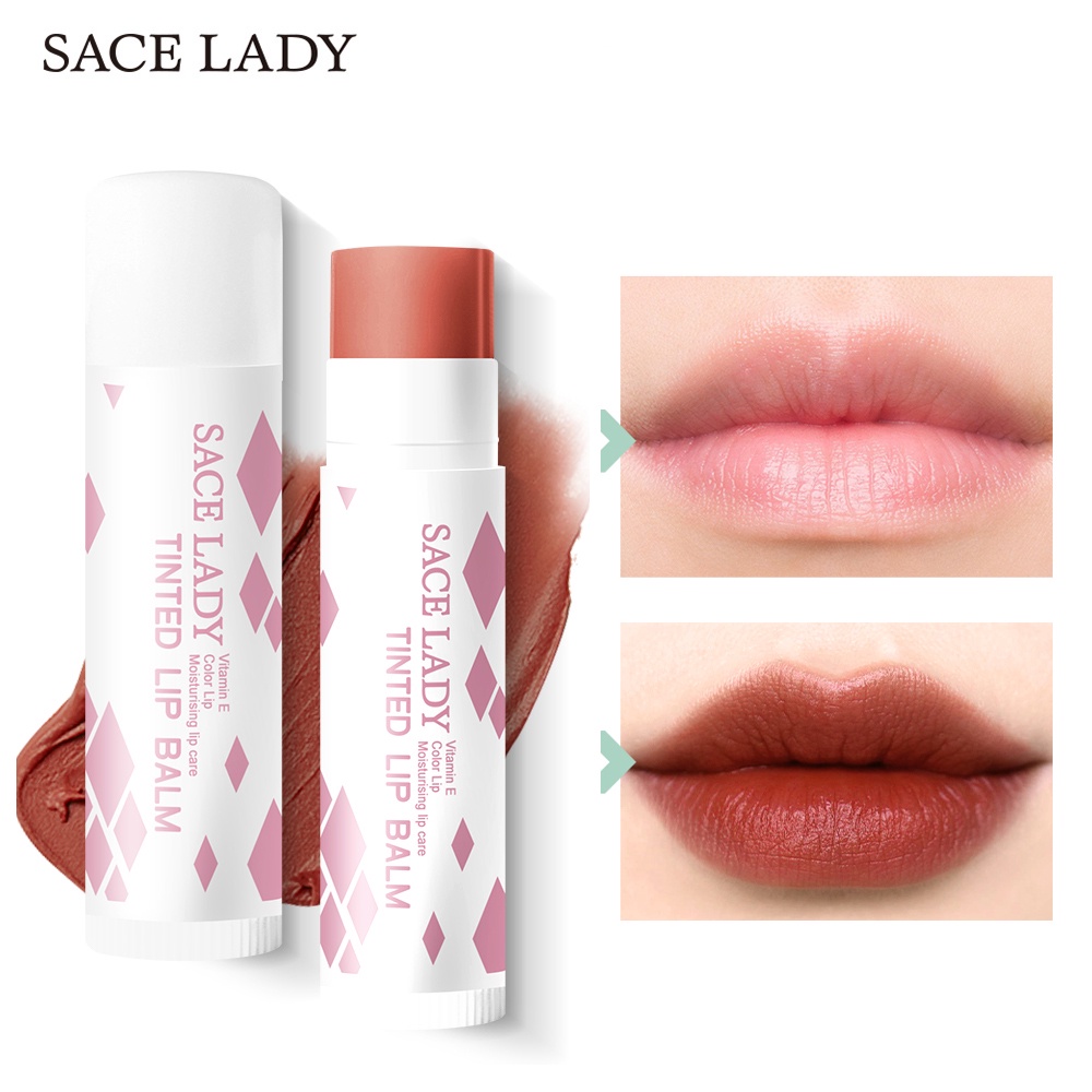 SACE LADY Moisturizing Lip Balm Anti CrackingTinted Lip Balm Lip Care ...