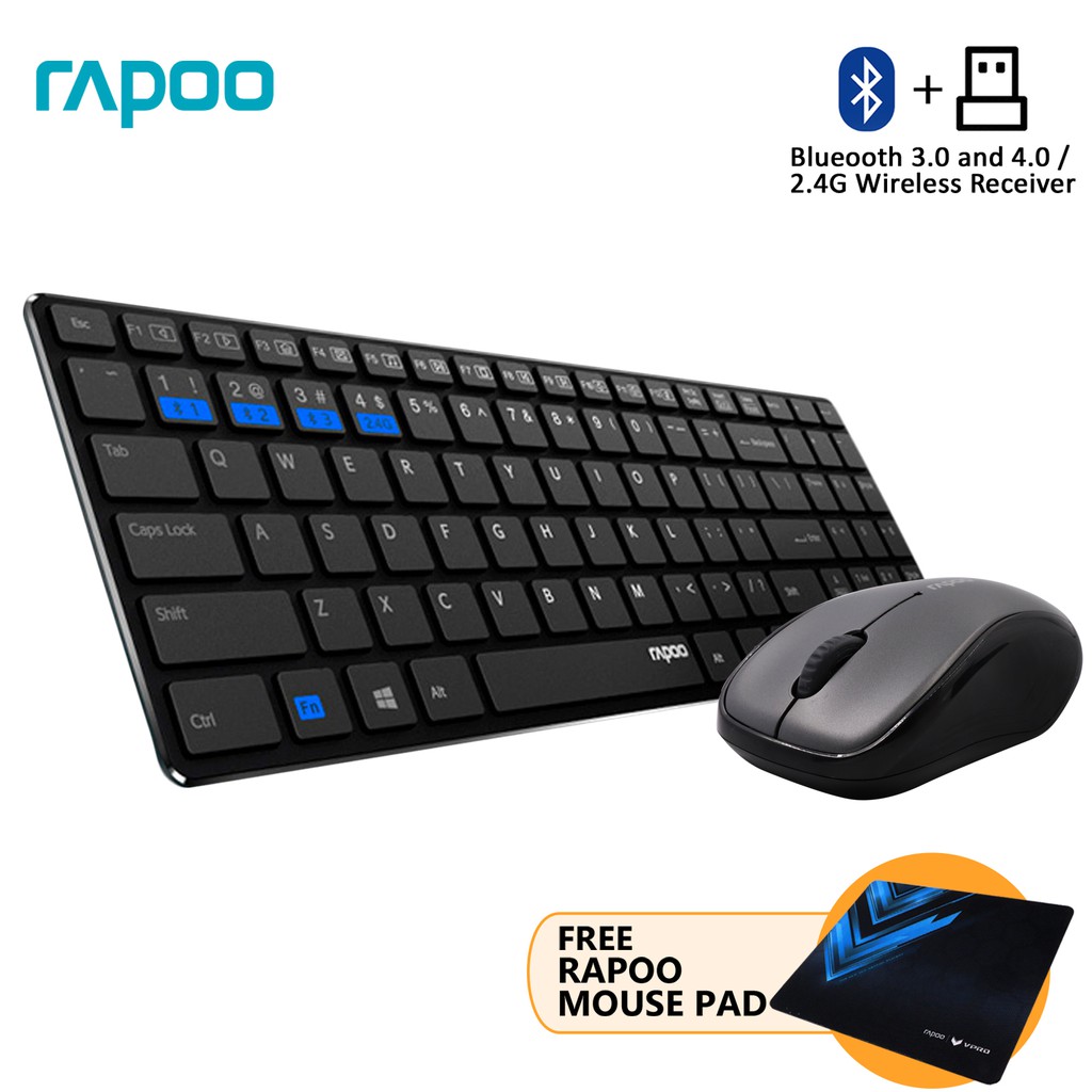 RAPOO 9060M MultiMode Wireless Keyboard & Mouse w/ Bluetooth | Shopee ... RAPOO 9060M MultiMode Wireless Keyboard & Mouse w/ Bluetooth | Shopee ...