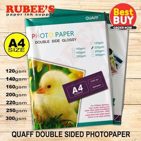 A4 QUAFF DOUBLE SIDED PHOTO PAPER GLOSSY | Shopee Philippines